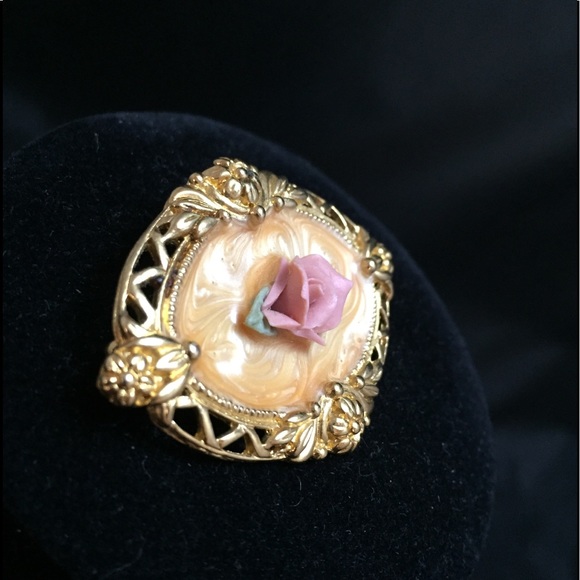 Vintage | Jewelry | Vintage Rose Brooch | Poshmark